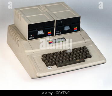 computing / electronics, computer, Apple II europlus, one of the first ...