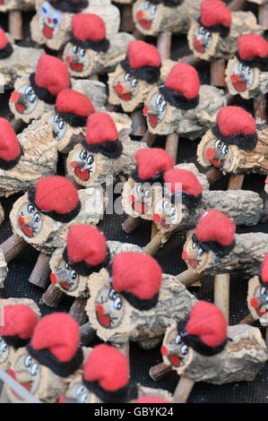 Tions de Nadal (Christmas logs), Catalan tradition, for sale at fair ...