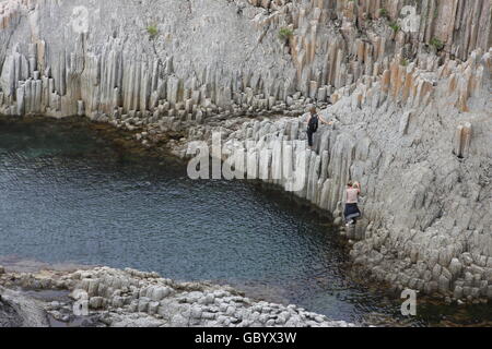 Kunasir Kurils islands Rocks asia Russian Federation Stock Photo - Alamy
