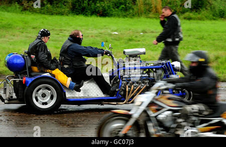 Bikers at the 2009 Bulldog Bash, an event organised by the Hells Angels ...