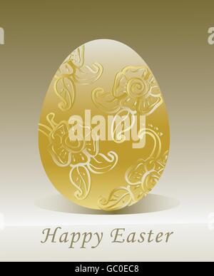 Easter Egg On floral Abstract Background Stock Vector Image & Art - Alamy