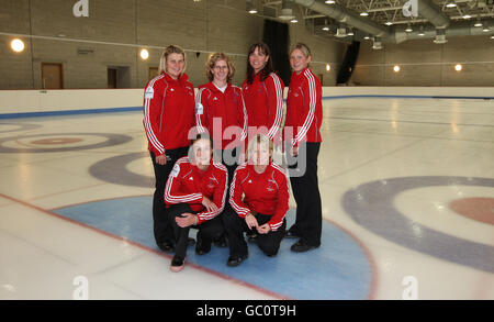 Great Britain's curling team (clockwise) Lorna Vevers, Karen Addison ...