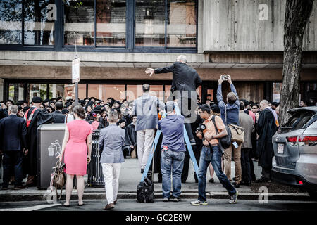 Students gather for their graduation ceremonies, Boston Stock Photo - Alamy