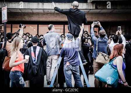 Students gather for their graduation ceremonies, Boston Stock Photo - Alamy