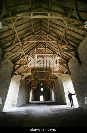 Graham Forge, director of G Forge Ltd, in an Elizabethan barn with a ...
