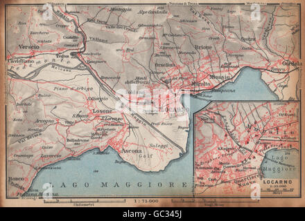 LOCARNO area. Losone Gordola Muralto Brione. Switzerland Suisse Schweiz ...