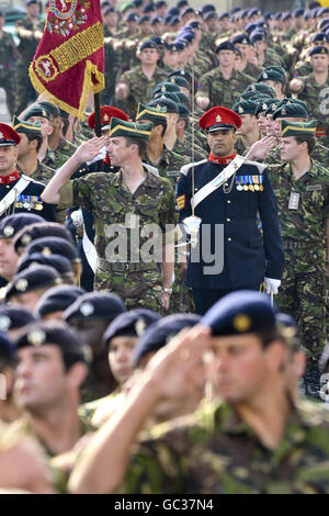 A parade of German soldiers marches through Warsaw Poland in September ...
