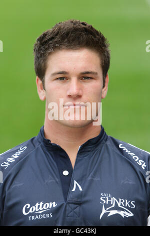 Rugby Union - Sale Sharks Photocall - Edgeley Park Stock Photo - Alamy