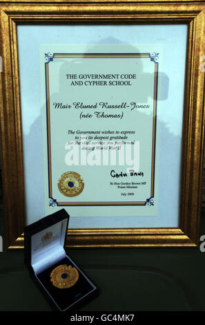 Mair Eluned Russell-Jones honoured Stock Photo - Alamy