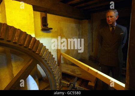 The Prince of Wales visits Stanway Watermill Stock Photo - Alamy