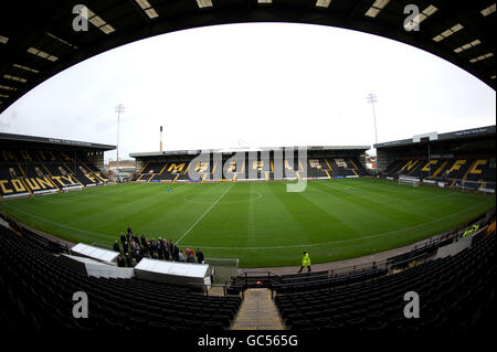A general view of the Jimmy Sirrel stand at Meadow Lane, home of Notts ...