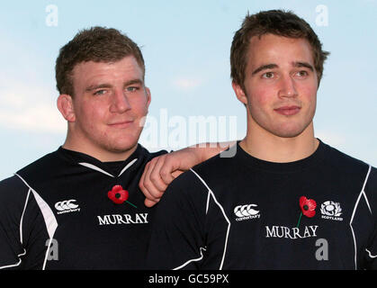Scotland's Alex Grove during a photocall following the team ...