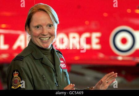 Flight Lieutenant Kirsty Moore, the first woman pilot to join the Red ...