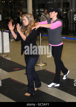 Georgie Thompson, the girlfriend of Declan Donnelly (left), and ex ...