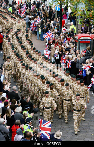 2nd Battalion The Rifles (2 Rifles) parade Stock Photo - Alamy