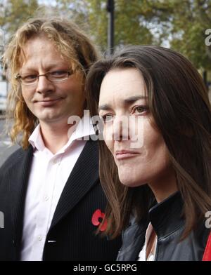 Jenny Paton from Poole in Dorset pictured with her partner Tim Joyce ...