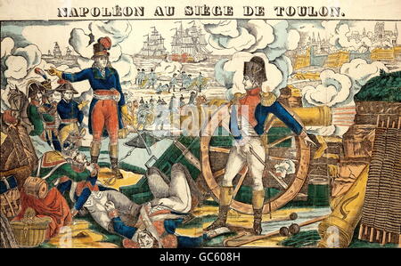 Napoleon Bonaparte at the Siege of Toulon, 18 September to 18 December ...