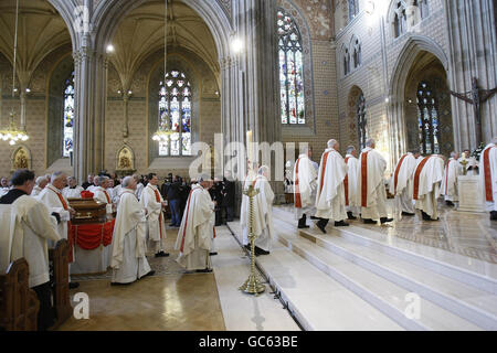 Cardinal Cahal Daly funeral Stock Photo - Alamy