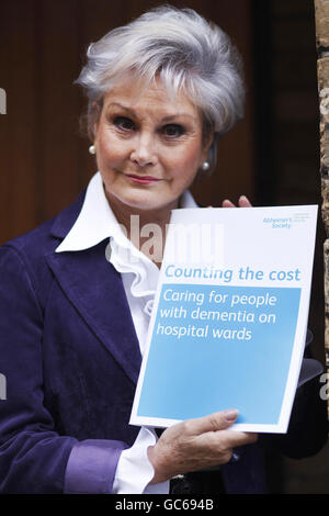 Ambassador for the Alzheimer's Society, Angela Rippon OBE, with a ...