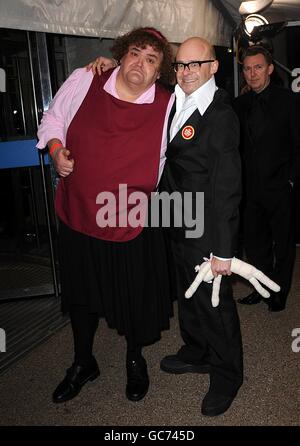 Harry Hill and actor Steve Benham (in character as Heather from ...