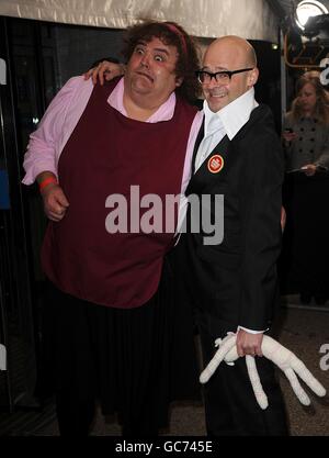 Harry Hill and actor Steve Benham (in character as Heather from ...