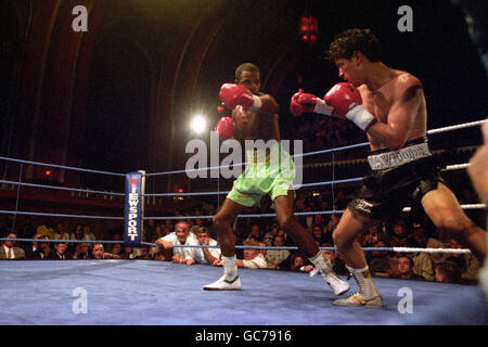 Great Britain's Duke McKenzie (l) in action on his way to winning the ...