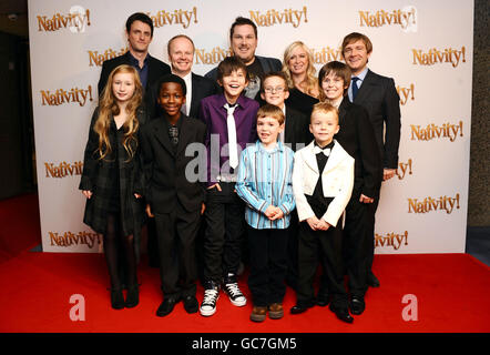 The cast of Nativity including Jason Watkins, Martin Freeman, director ...