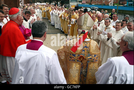 The Most Reverend Bernard Longley after his installation as Archbishop ...