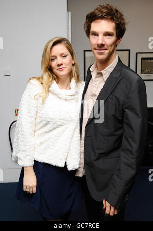 Benedict Cumberbatch poses for the camera at the English National ...