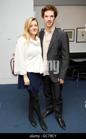 Benedict Cumberbatch poses for the camera at the English National ...