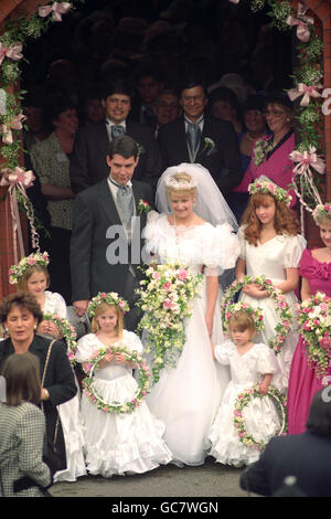 FORMER ROYAL NANNY ALISON WARDLEY SMILES AT HER NEW HUSBAND, ROYAL ...