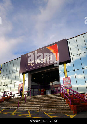 General view of the exterior of a PC World computer store in Aylesbury ...