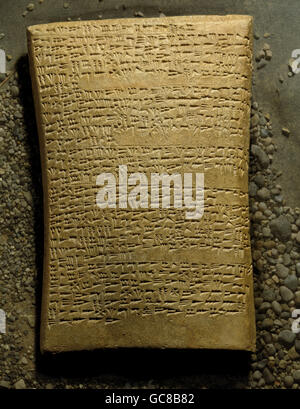 writing, scripture, cuneiform writing, clay tablet with seal of Stock ...