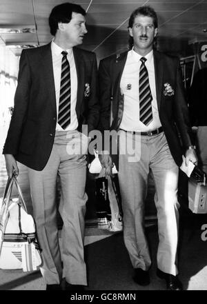 Members of the West Indies cricket team arriving at Heathrow airport ...