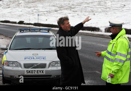 Central Scotland Police force Jacket, hat and badge at police ...