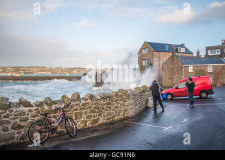 Storm Imogen hits the Isles of Scilly in the South West of the UK ...