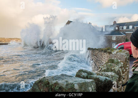 Storm Imogen hits the Isles of Scilly in the South West of the UK ...