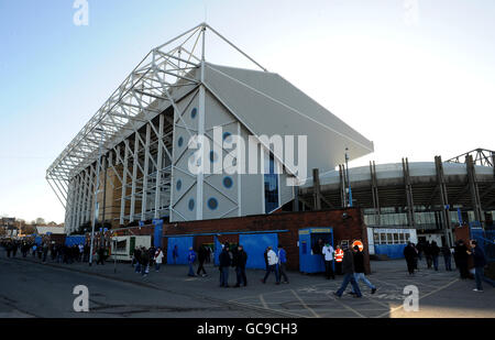 A view of the East Stand & Leeds United shop at Elland Road A view of the East Stand & Leeds United shop at Elland Road