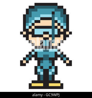 illustration design pixel art dive Stock Photo - Alamy