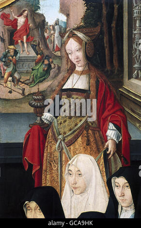 fine arts, religious art, saints, John the Apostle, at Patmos, painting ...