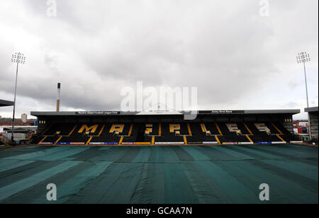 A general view of the Jimmy Sirrel stand at Meadow Lane, home of Notts ...
