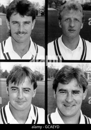 members of the Kent county cricket team (top left to right) Laurie ...
