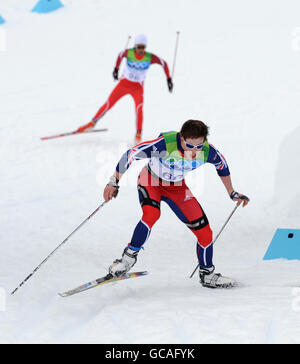 Andrew Musgrave, of Great Britain, competes in the men's cross-country ...