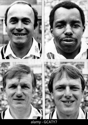 Cricket - Middlesex County Cricket Club - 1987 - Portraits Stock Photo ...