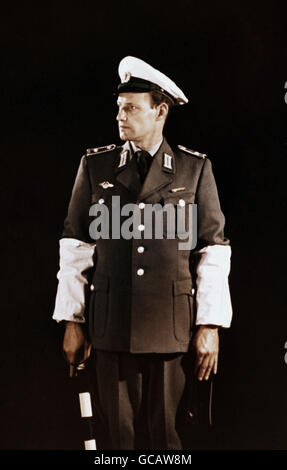 police, GDR, traffic police, Volkspolizei traffic policeman with ...