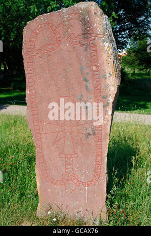 fine arts, nordic arts, rune stones, Harald stone, detail, side with ...