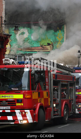 General view of the Dublin Fire Brigade logo at Tara Street Fire ...