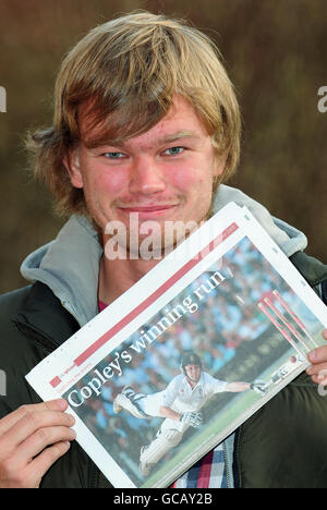 Press Association Photographer Gareth Copley after collecting his award ...
