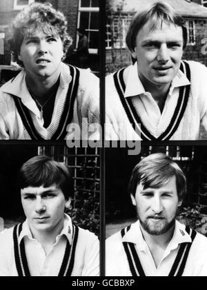 Cricket Portraits - Middlesex County Cricket Club 1988 Stock Photo - Alamy