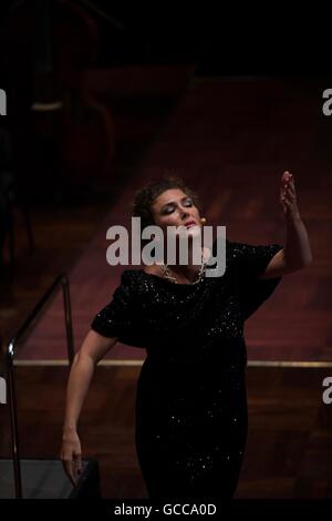 Geisenheim, Germany. 8th July, 2016. German soprano Annette Dasch ...
